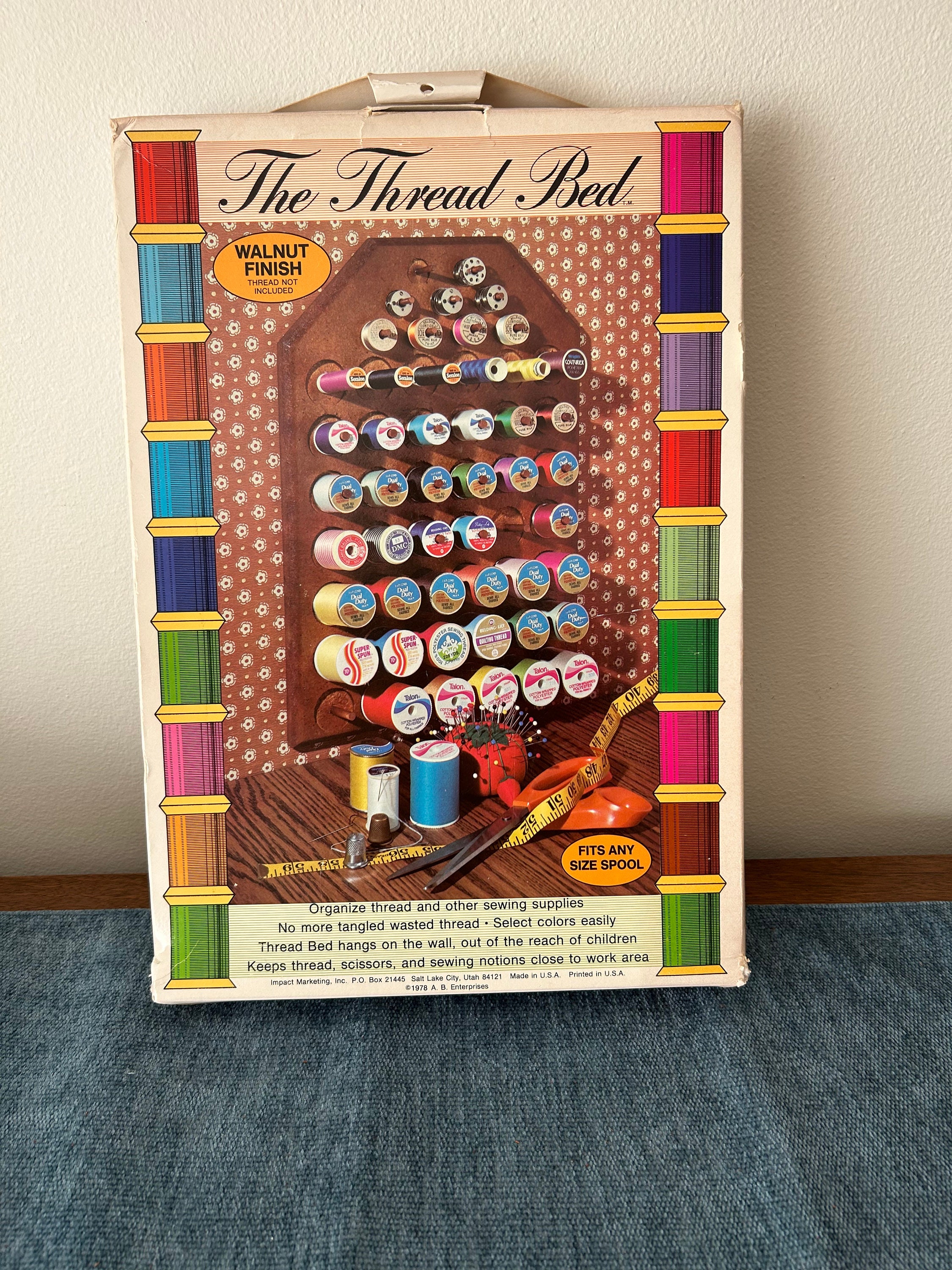 Vintage Thread Bed Vintage Thread Wall Storage Thread Peg - Etsy