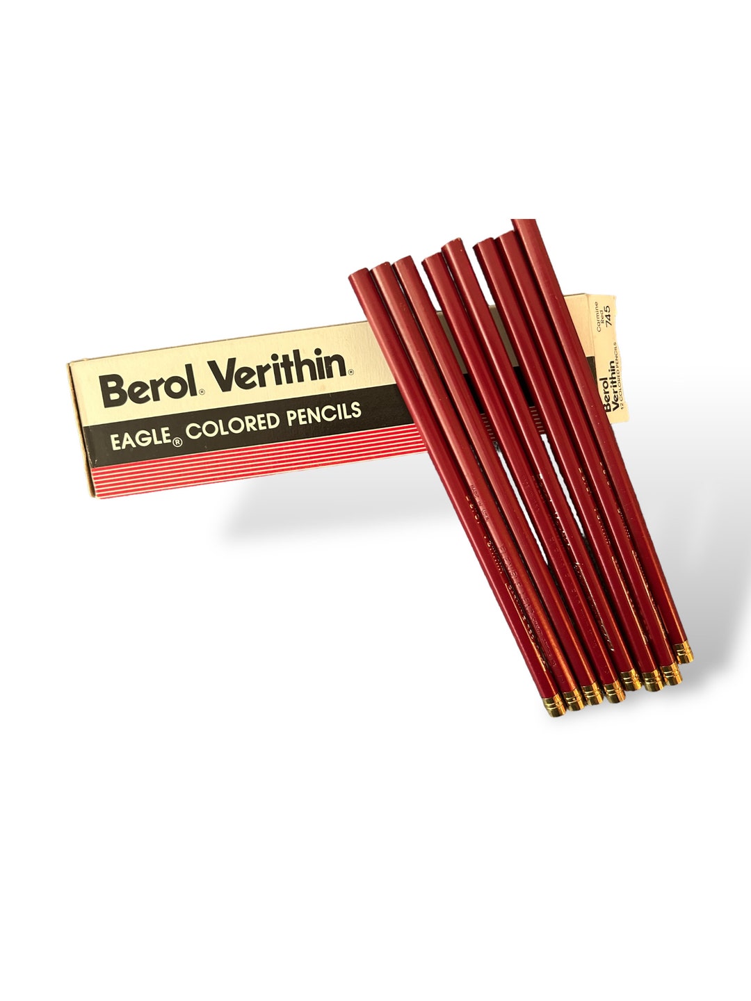 Vintage Berol Verithin Carmine Red - Etsy
