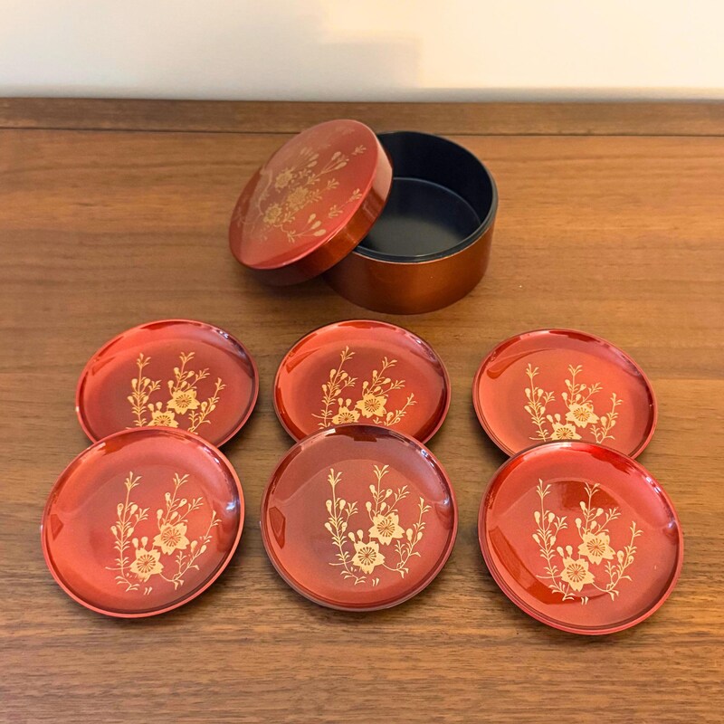 Lacquer Coasters - Etsy