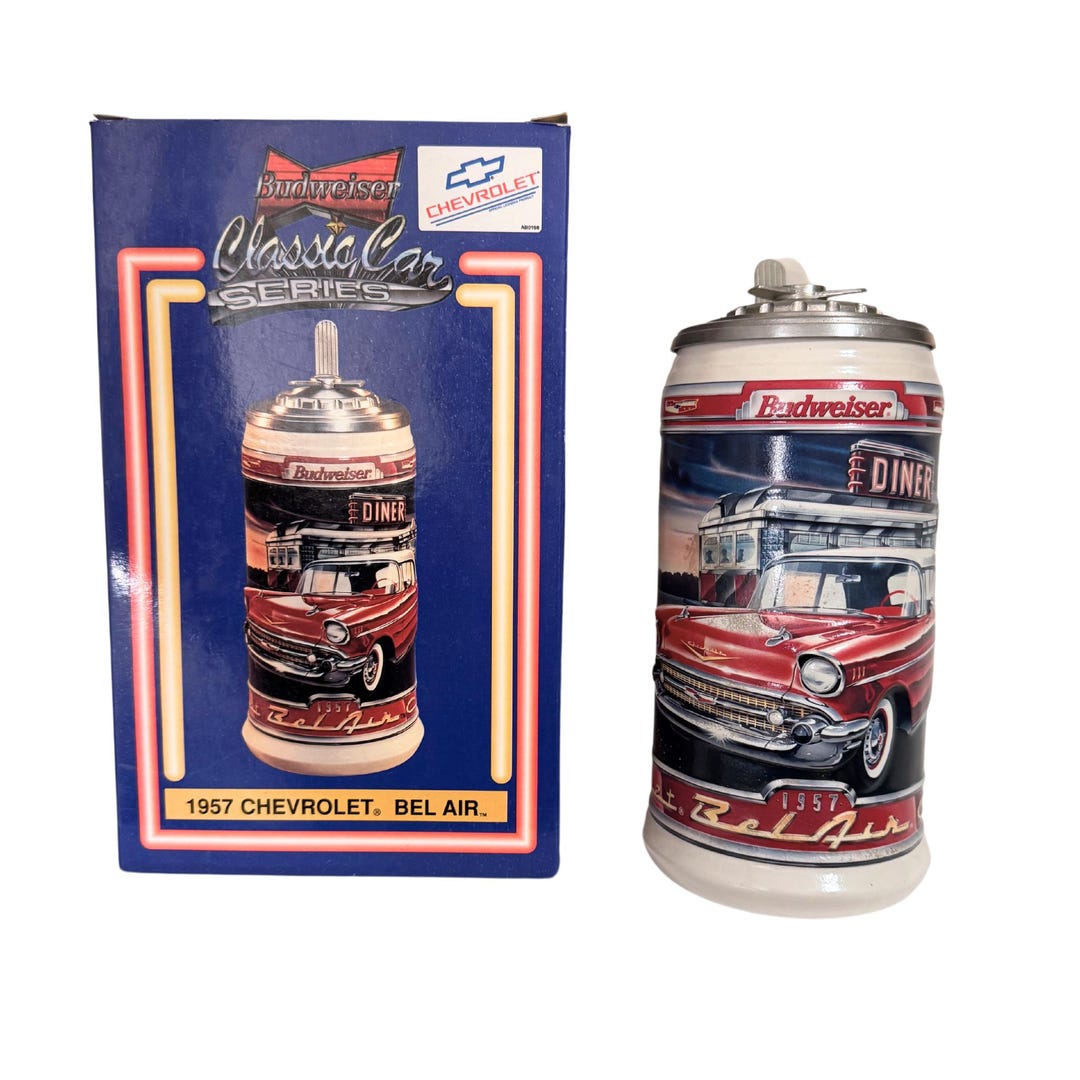 Budweiser Classic Car Series 1957 Chevy Bel-air Convertible 1997 Beer ...