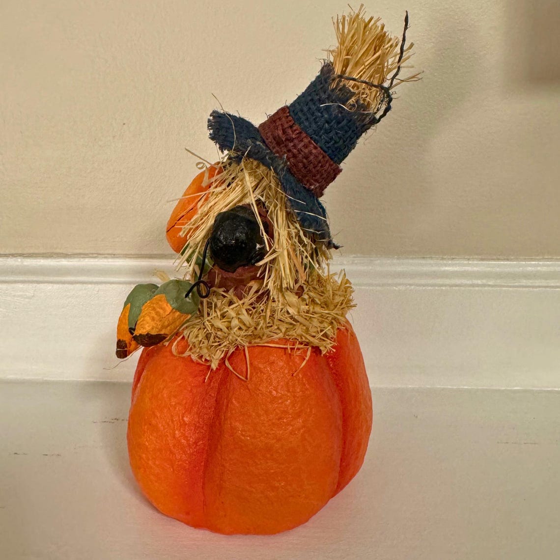 Papier Mache Scarecrow Crow Holiday Fall Halloween Season - Etsy