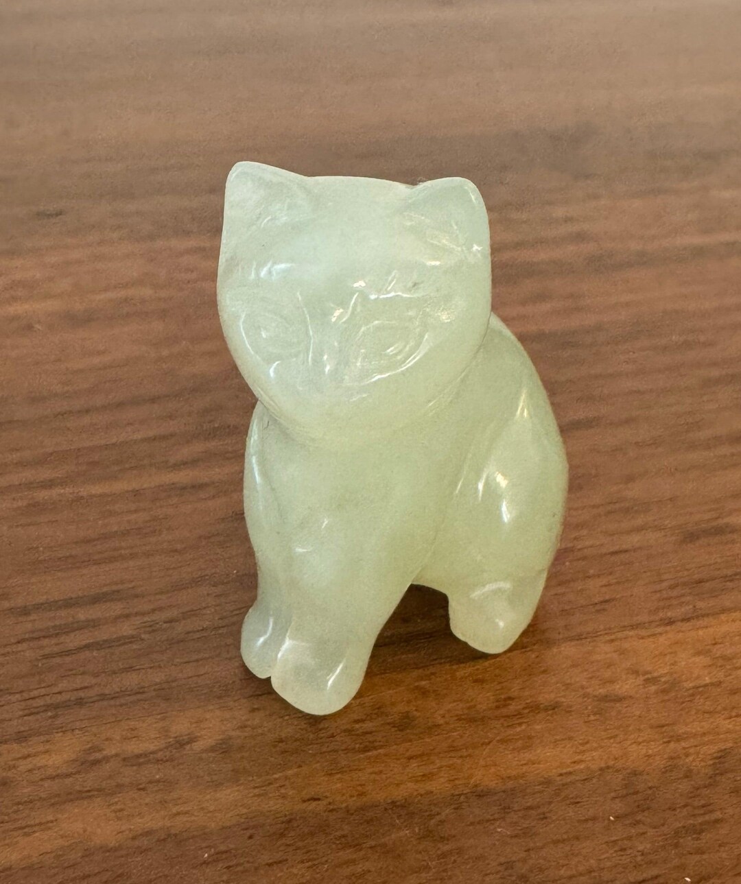 Vintage Jade Cat Kitten Figurine - Etsy