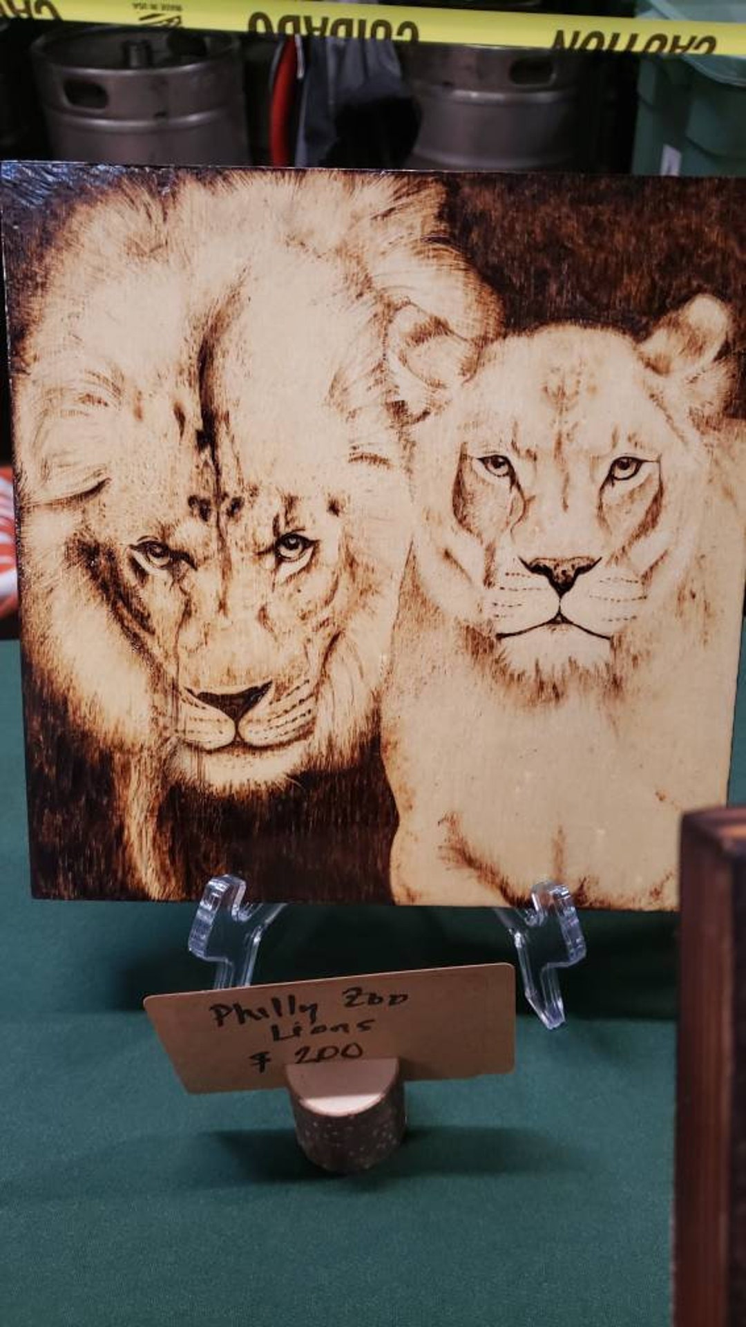 Pyrography: Philadelphia Zoo Lions - Etsy