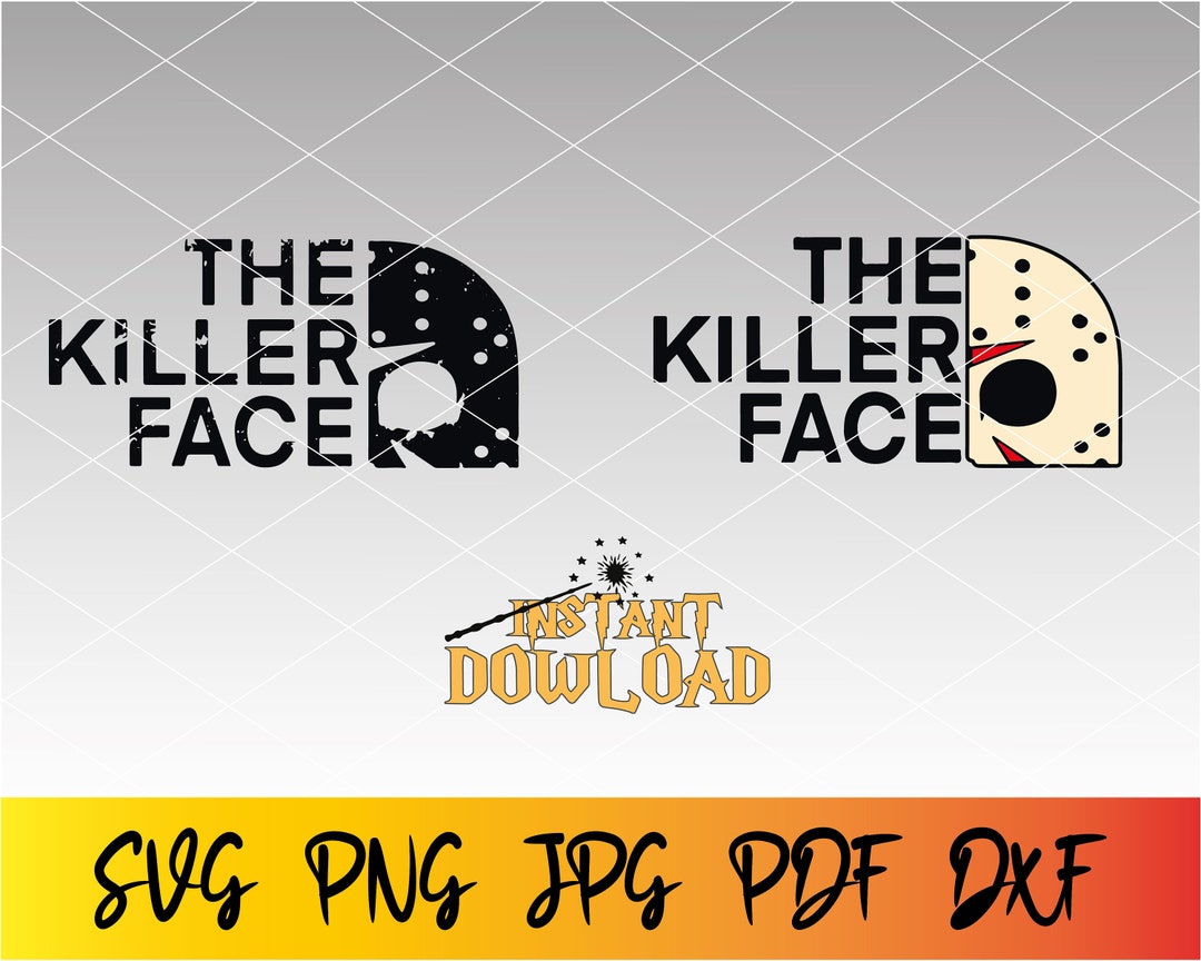 The Killer Face Svg Jason Mask Vector Killer Mask Png - Etsy
