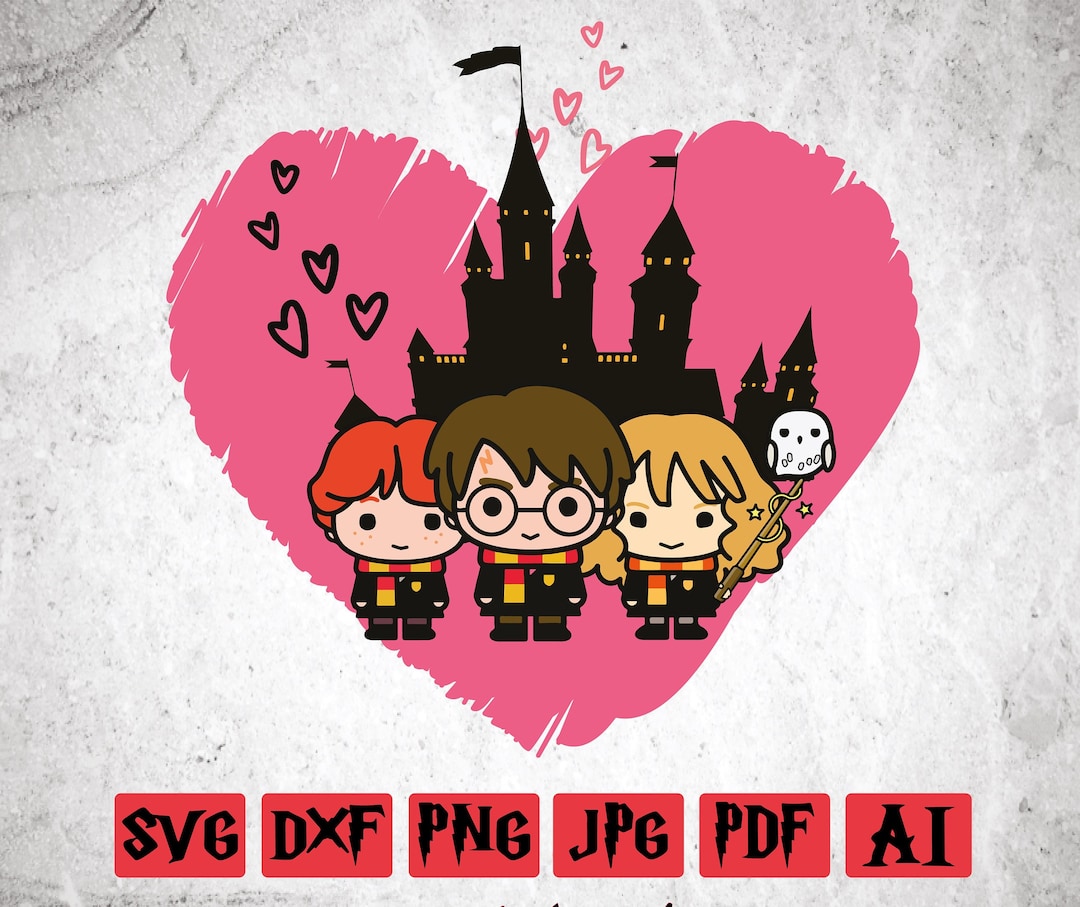 Cute Wizards With Heart Svg, Friends Svg, Wizard Svg, Magic Svg, Wizard ...