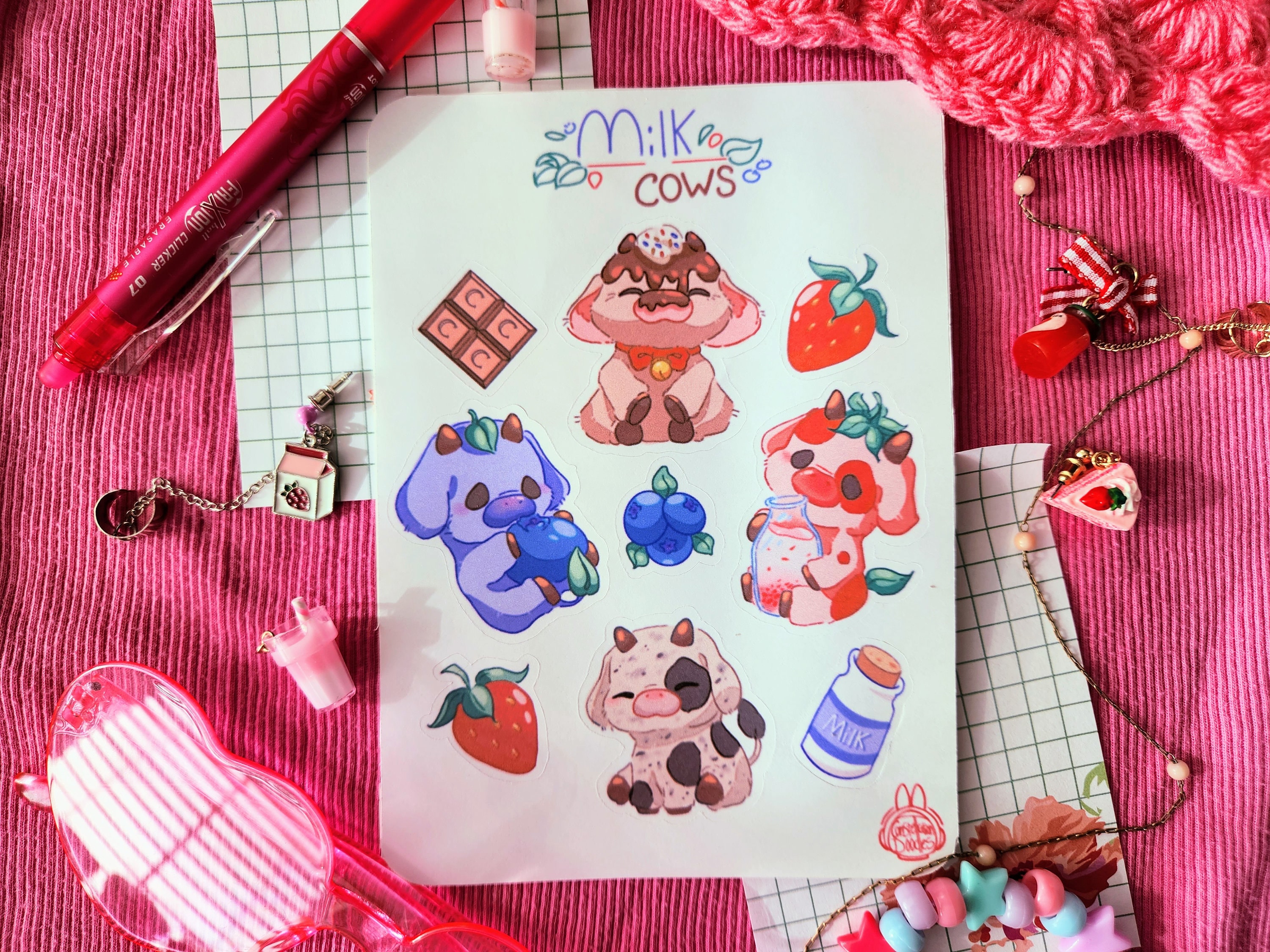 Milk Cows Sticker Sheets - Etsy