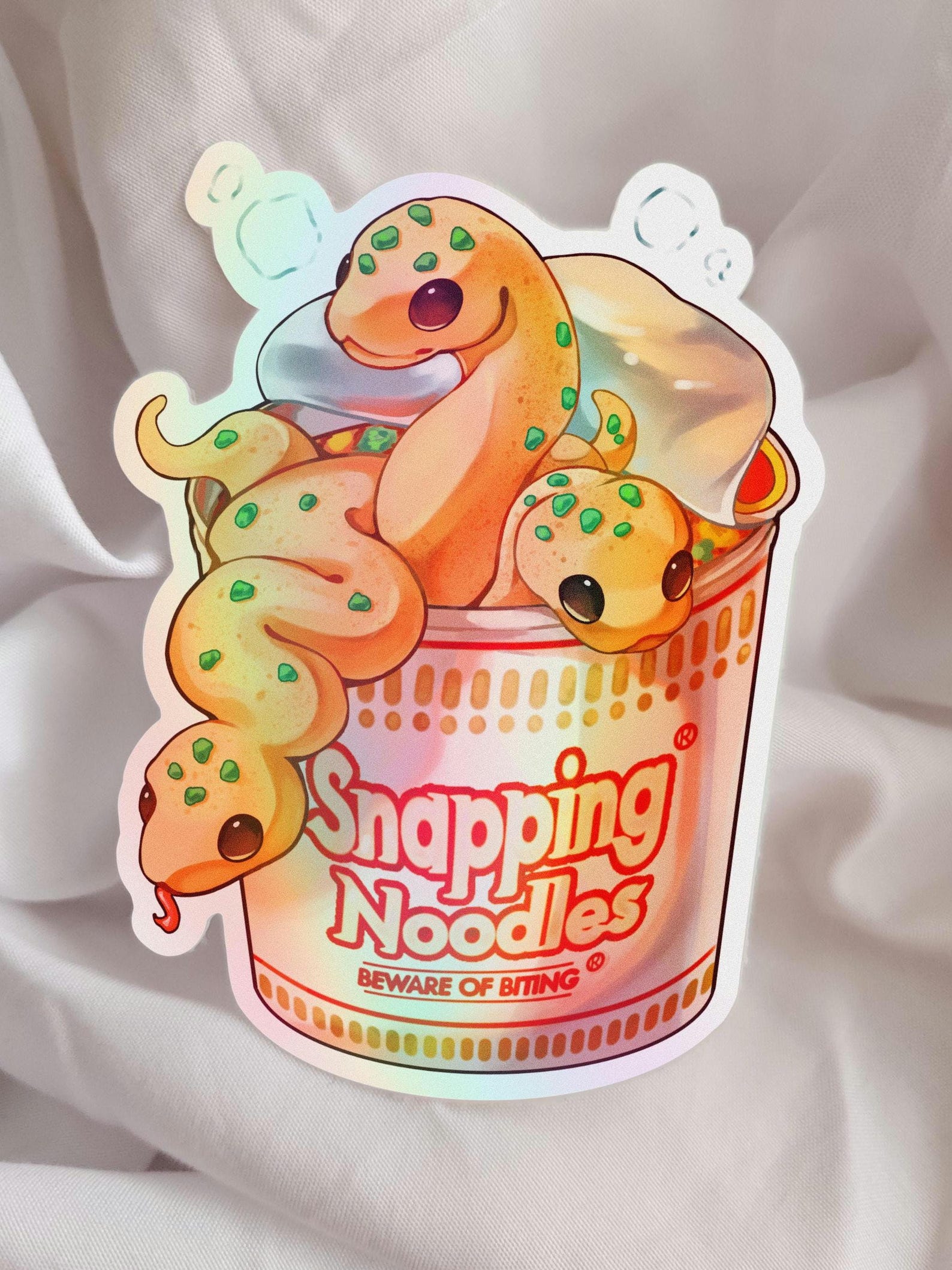 Snapping Noodles Sticker - Etsy
