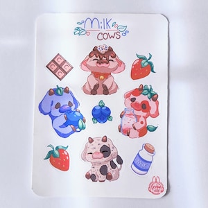 Milk Cows Sticker Sheets - Etsy
