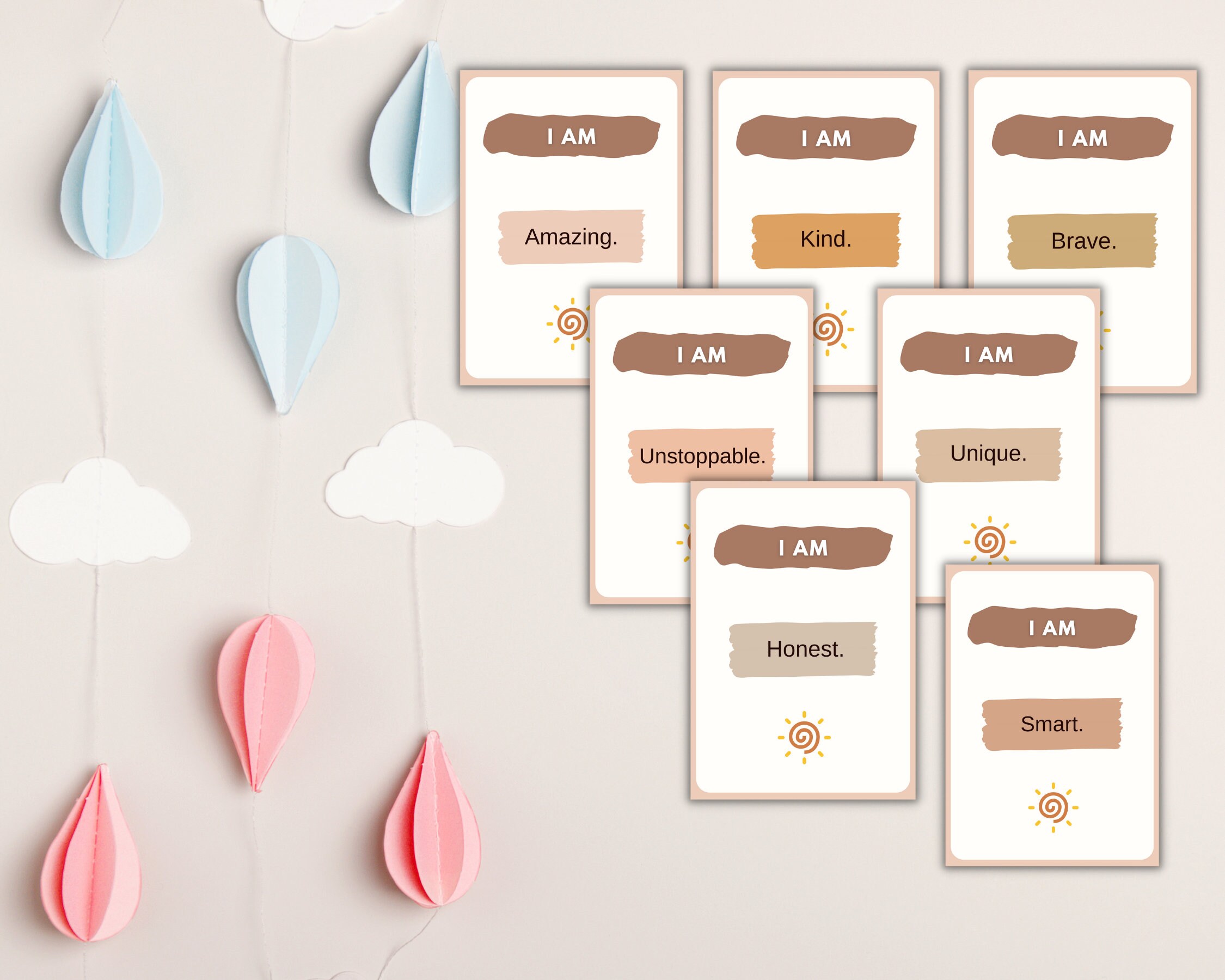 Positive Affirmation Cards Encouragement Cards Motivational Cards Kids ...