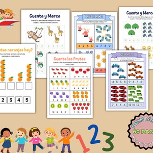 Preschool Learning Pack | Shapes, Colors, Counting (printable) - Etsy