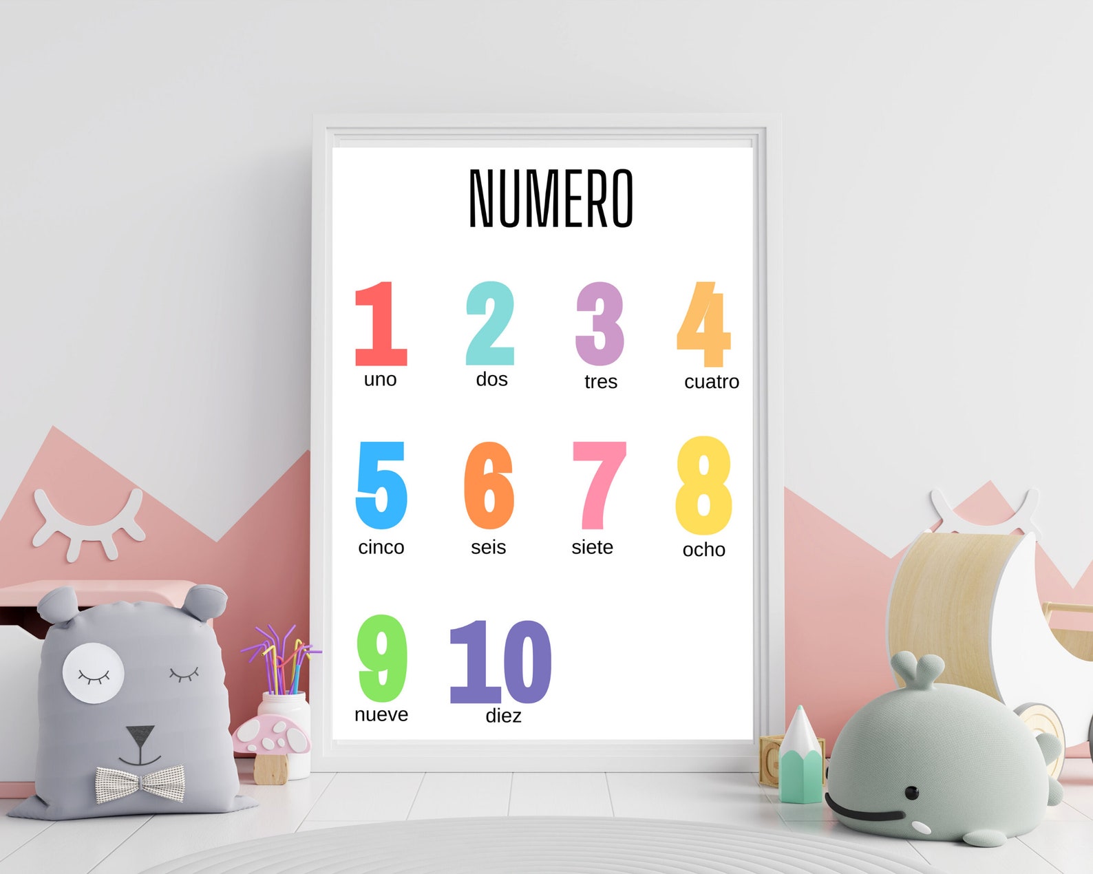 Spanish Art Spanish Educational Poster Set Spanish Classroom Decor ...