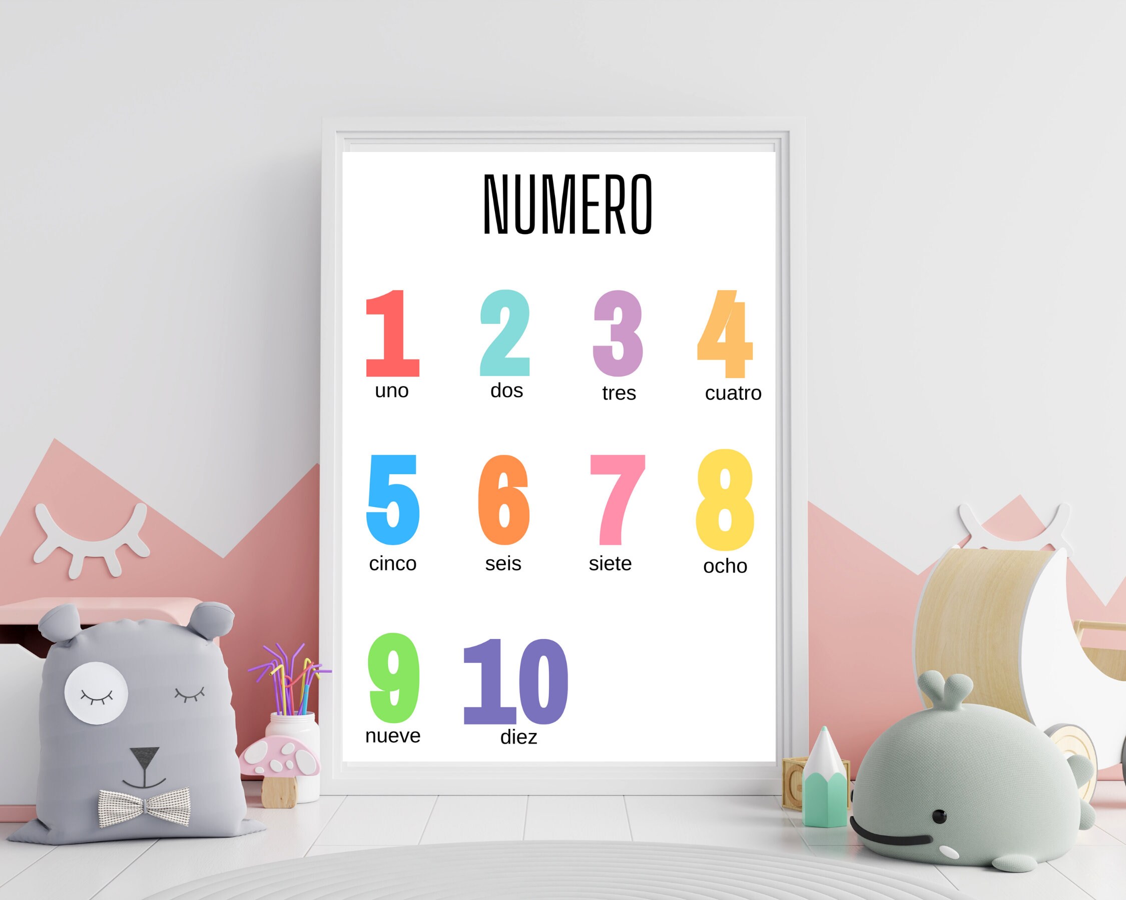 Spanish Art Spanish Educational Poster Set Spanish Classroom Decor ...