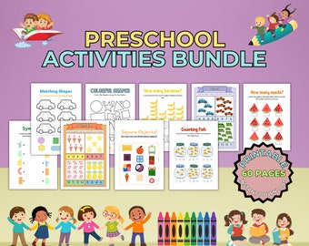 Shapes Activity Pack for Kids Printable Bundle for Toddlers ...