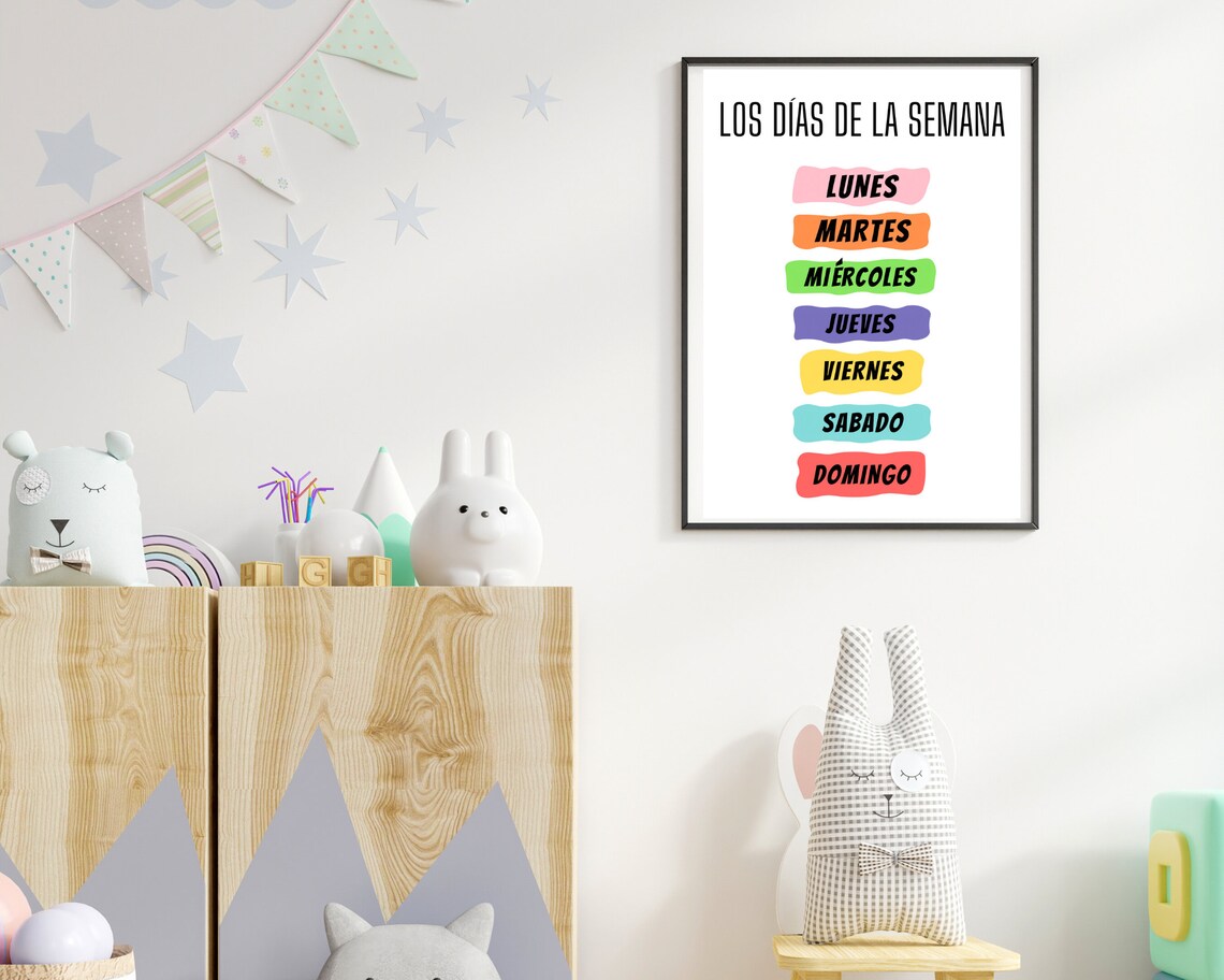 Spanish Art Spanish Educational Poster Set Spanish Classroom Decor ...