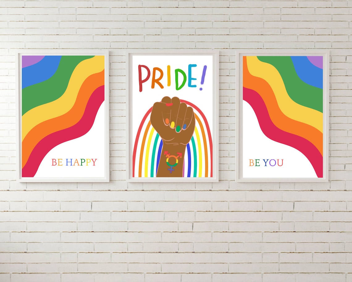 Pride Printable Pride Artwork LGBTQ Pride Posters Pride Wall Art LGBTQ ...