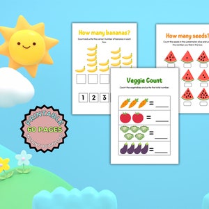 Preschool Learning Bundle | Shapes, Colors, Tracing, and Counting ...