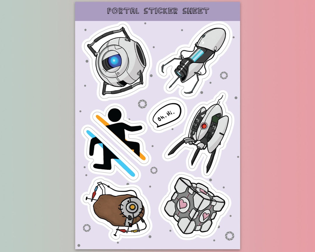 Portal Sticker Sheet-waterproof Vinyl Kiss Cut - Etsy