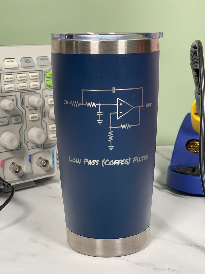 Low Pass Filter Tumbler (20 Oz, Stainless Steel) [physics, Electronics ...