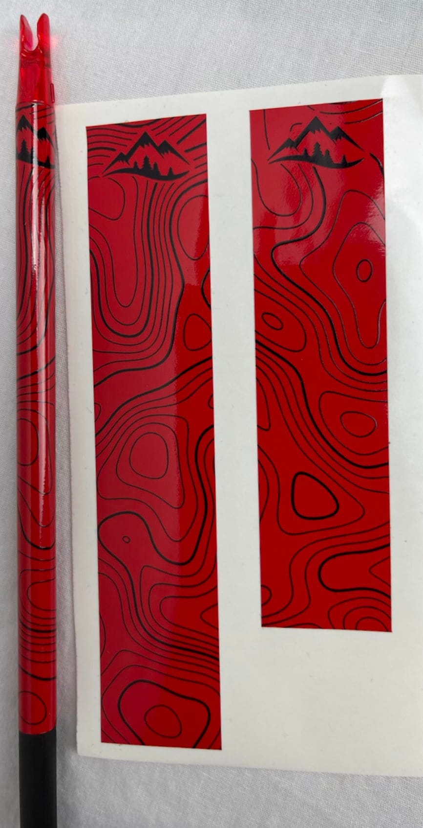 Archery Arrow Wraps-topo Map With Mountain-pack of 15 - Etsy