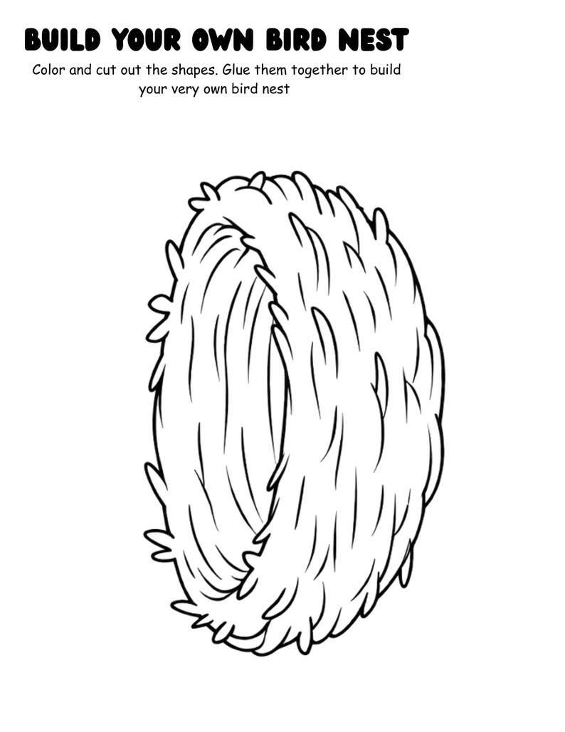 Build Your Own Bird Nest Printable , Kids Crafts Printable, Cute ...