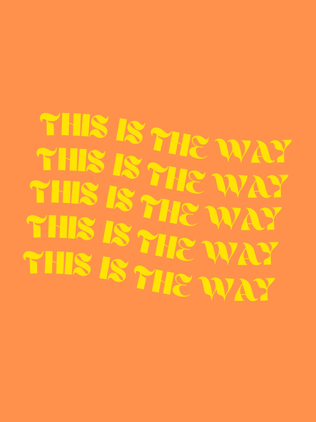This is the Way Poster - Etsy