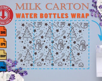 Acrylic Milk Carton Christmas Tree Svg - Etsy