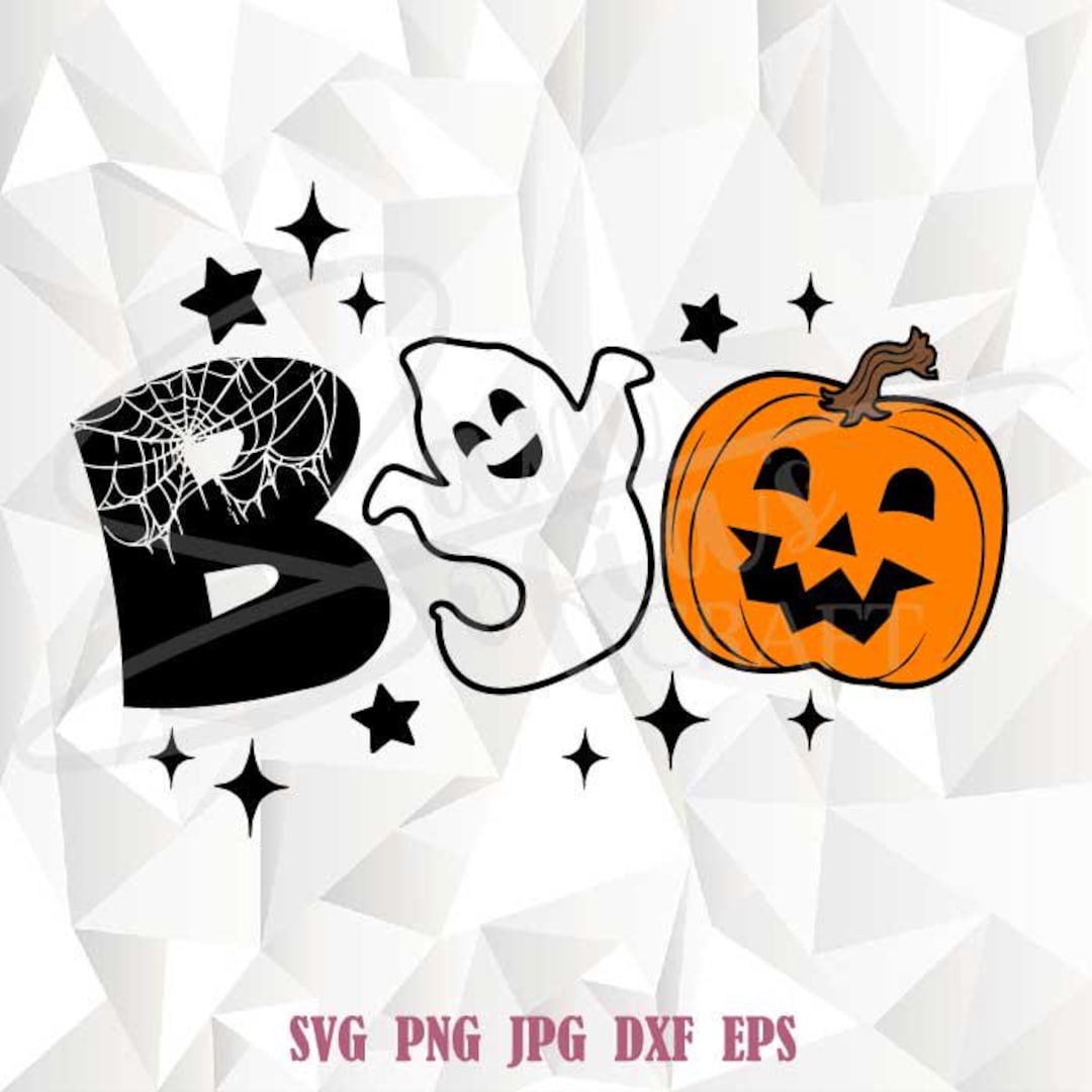 Cute BOO Svg | BOO Svg | Halloween Svg | Spooky Season Svg | Ghost Svg ...