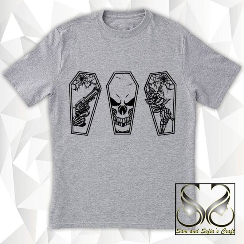 Skeleton Gun and Rose Svg Skull Svg Silhouette Cut for Cricut - Etsy