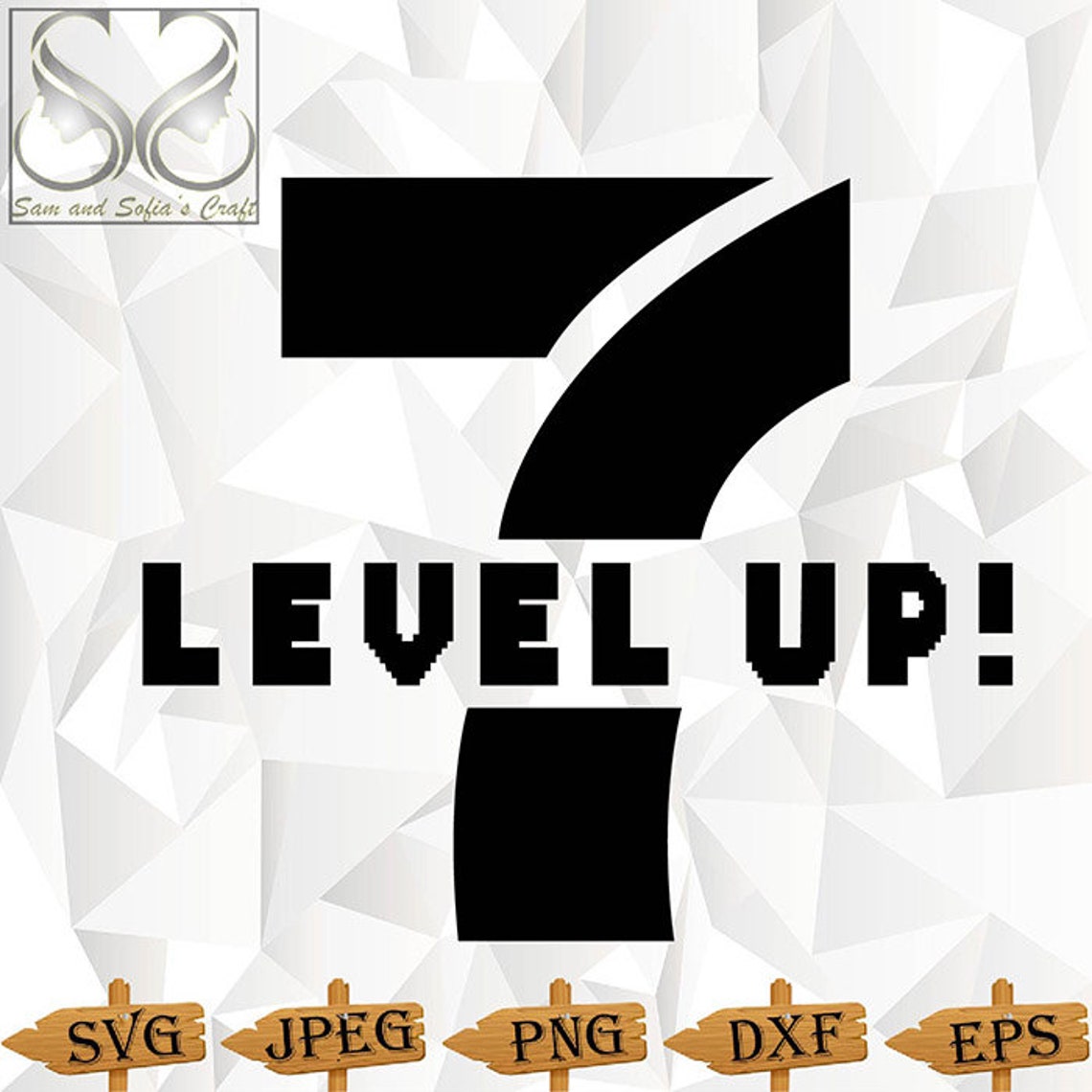 Level up 7 Svg Level up 7 Png 7th Birthday Birthday Svg Seven Svg ...