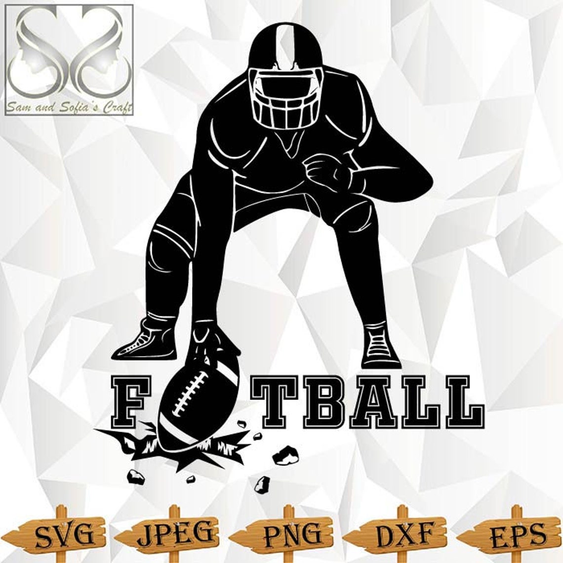 Football Player Svg | Football Svg Png | Football Sport Svg | Football ...
