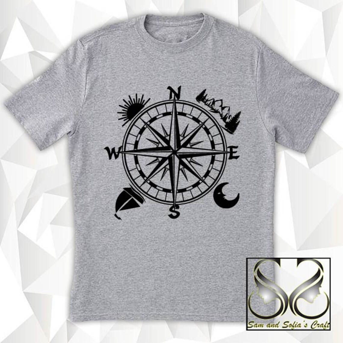 Travel Compass Svg Adventure Compass Svg Compass Clipart | Etsy