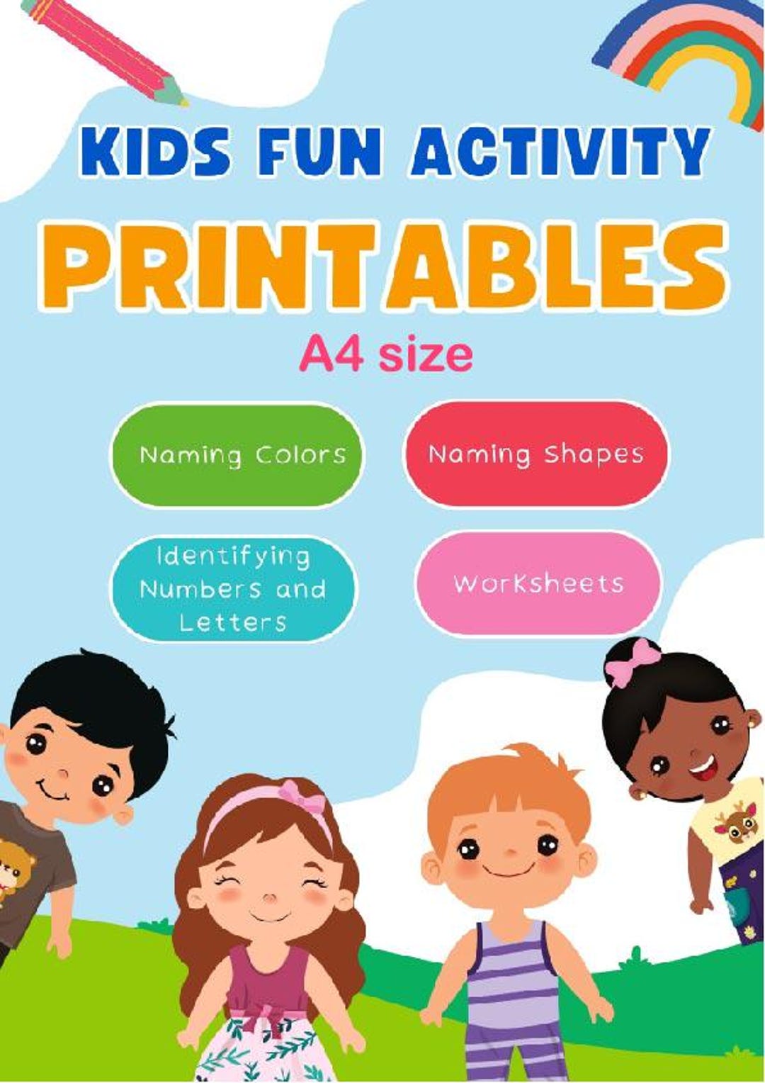 Printable Activity Sheets for Toddlers A4 | Learning Alphabet and ...