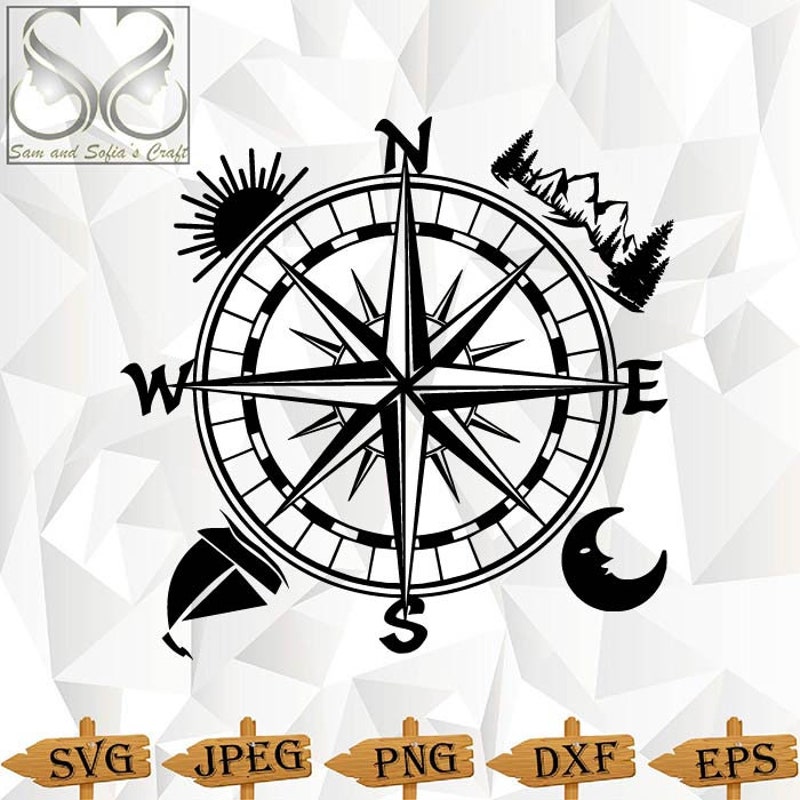 Cricut Svg Compass - Etsy