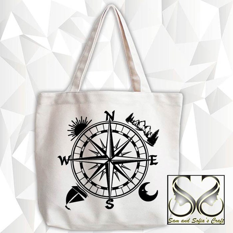 Travel Compass Svg Adventure Compass Svg Compass Clipart | Etsy