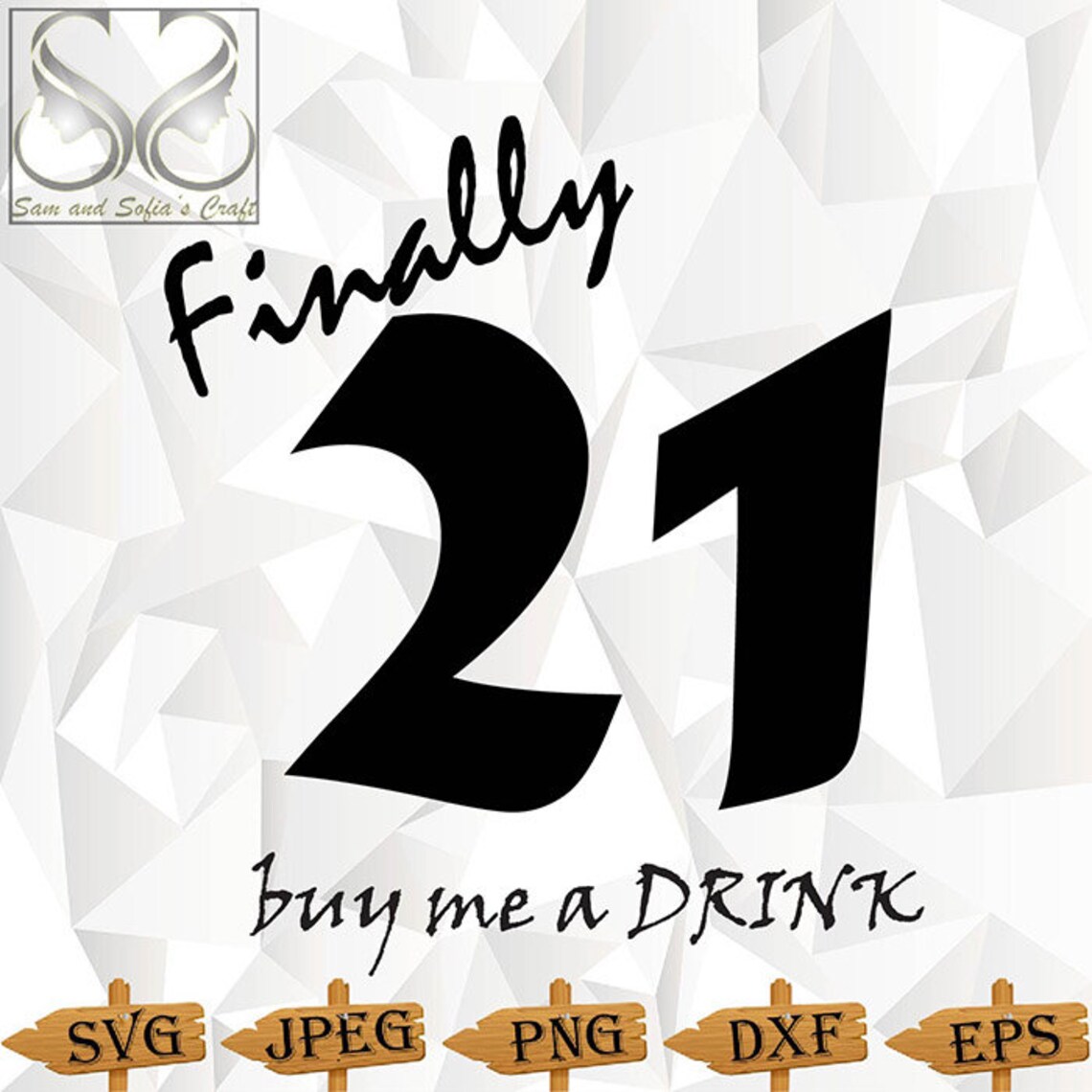 Finally 21 21st Birthday Svg 21st Birthday Png Birthday - Etsy