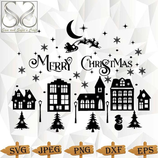 Village Svg - Etsy