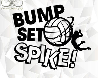 Volleyball Bump Set Spike - Etsy