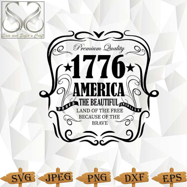 Independence Day Svg | America Svg | Land of the Free Svg | 1776 Svg ...
