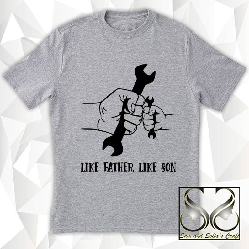 Like Father Like Son Svg Png | Fist Bump Svg | Father and Son Svg Cut ...
