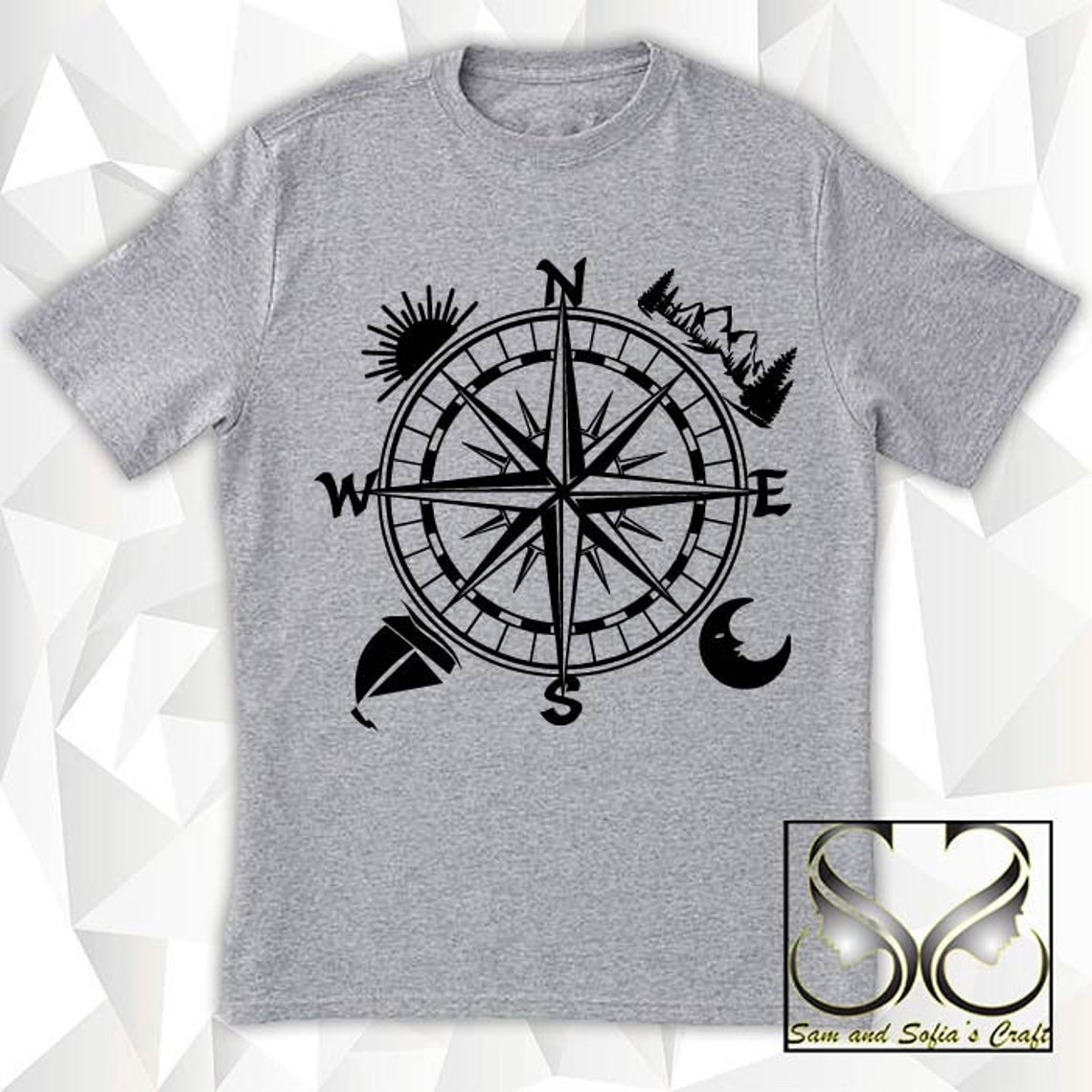 Travel Compass Svg Adventure Compass Svg Compass Clipart Svg Camper ...