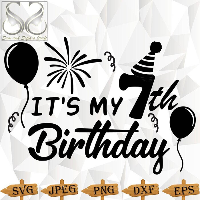 7th Birthday SVG, Seven SVG, 7th Birthday Svg, Birthday Squad, Birthday ...