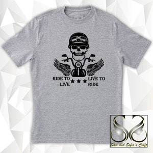 Ride to Live, Live to Ride Svg | Motorcycle Svg | Skull Rider Svg ...