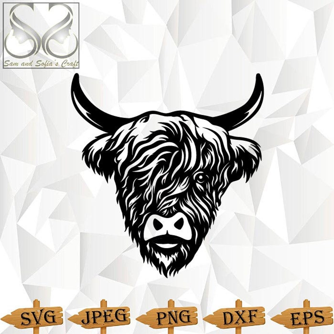 Highland Cow Svg Highland Cow Clipart Cow Svg Highland Heifer Svg ...