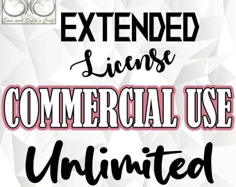 Extended License Commercial Use Unlimited Usage, One Time Payment for ...