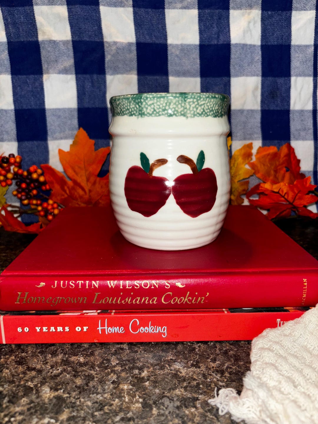 Vintage 1990’s Alco Industries Apple Ceramic Crock/canister - Etsy
