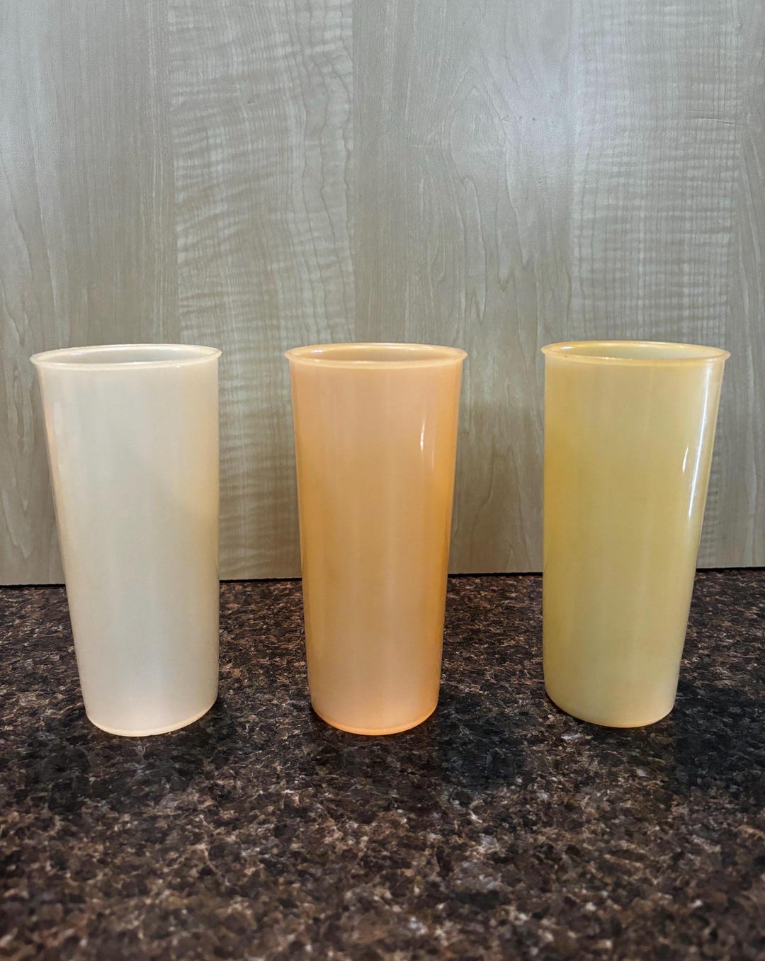 1980s Vintage Tupperware 16oz Stackable Tumblers Set of 3 - Etsy