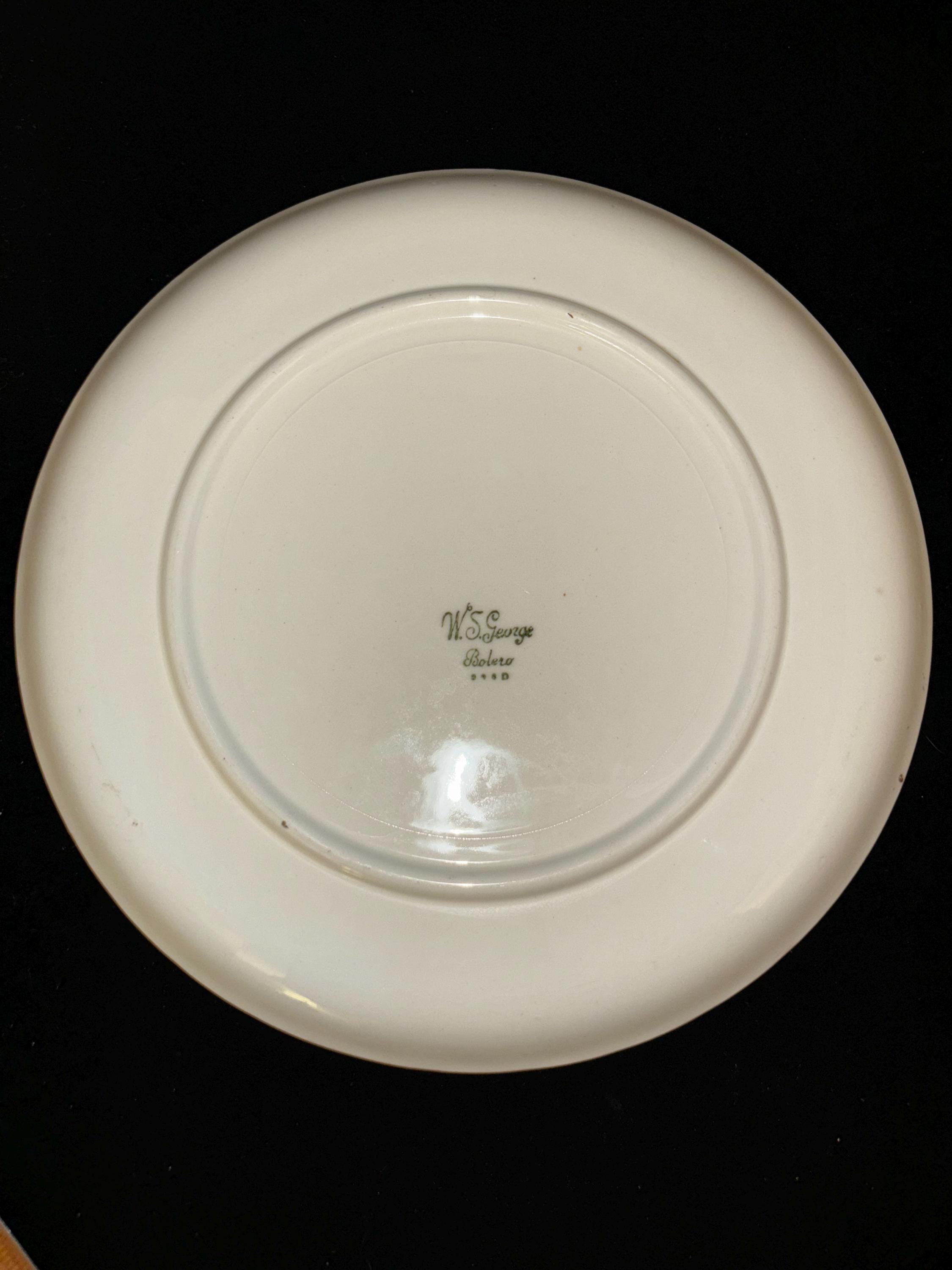 Vintage 1940’s W. S. George Bolero 10 1/4” Dinner Plate - Fiesta ...