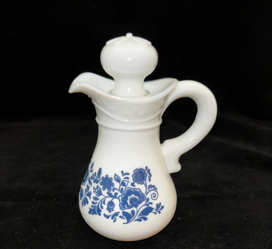 1980’s AVON Skin-so-soft Pitcher Bath Oil Milk Glass Bottle Vintage - Etsy