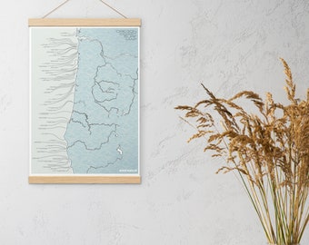 Oregon Coast Surf Map - Etsy