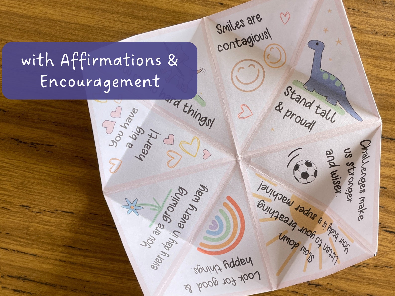 Have a Great Day! Cootie Catcher Printable, Paper Toy, Printable Games ...